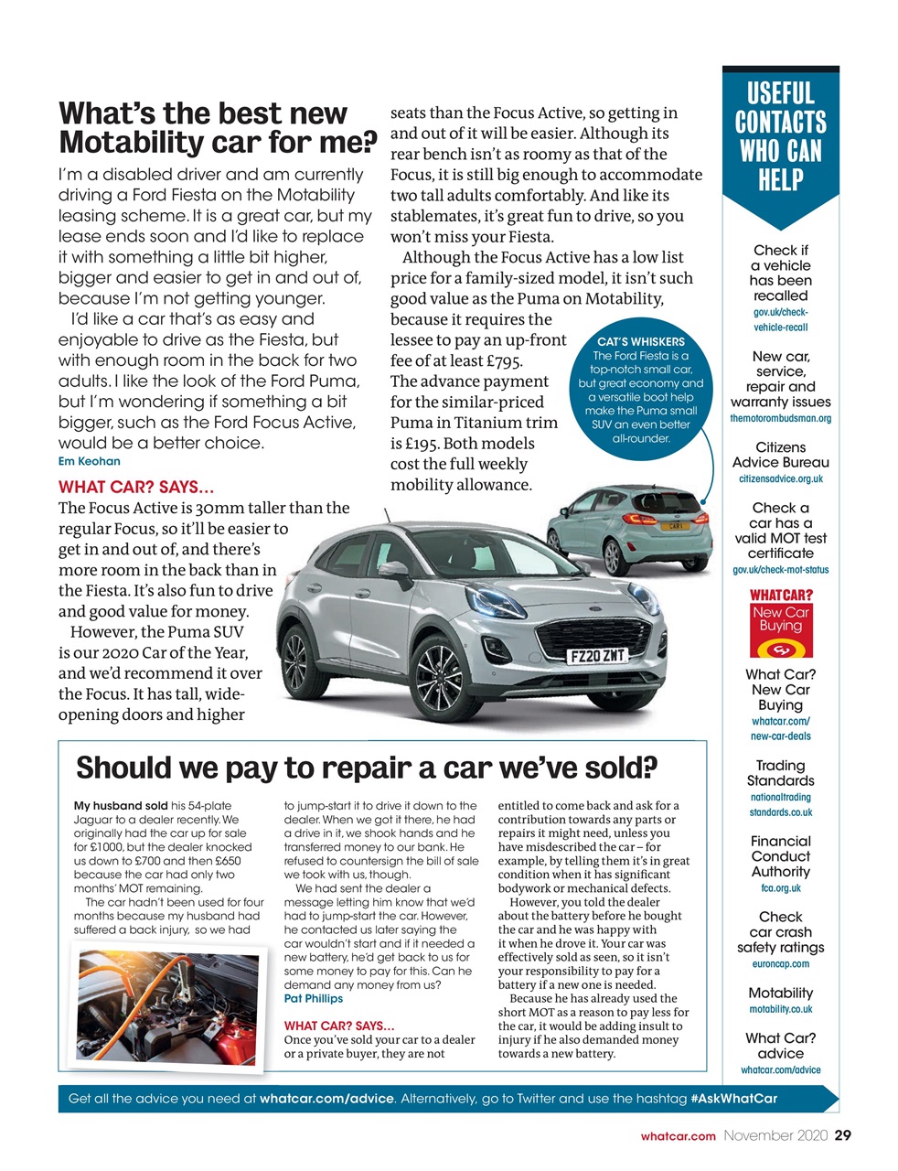 What Car? Magazine - November 2020 Subscriptions | Pocketmags