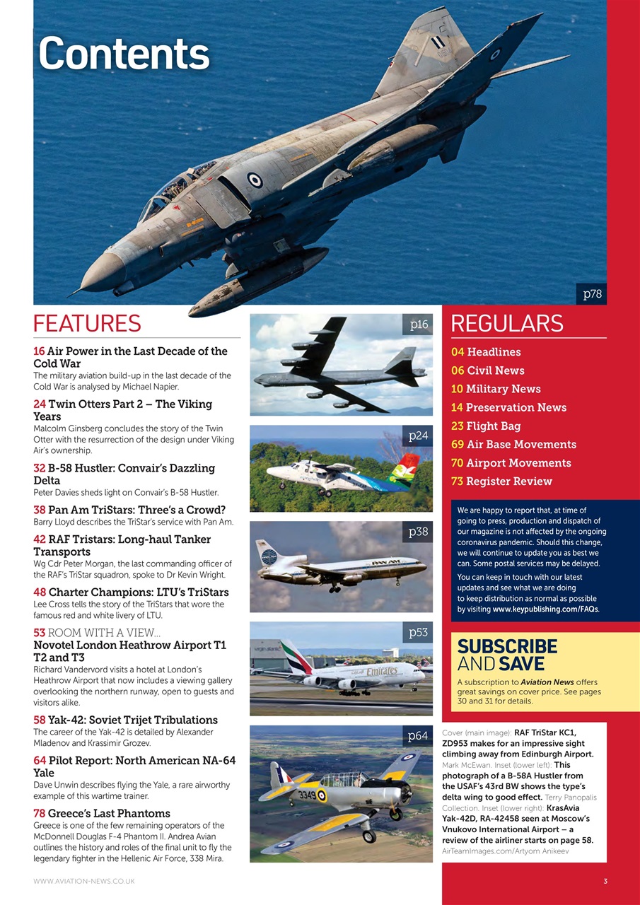 Aviation News Magazine - November 2020 Subscriptions | Pocketmags