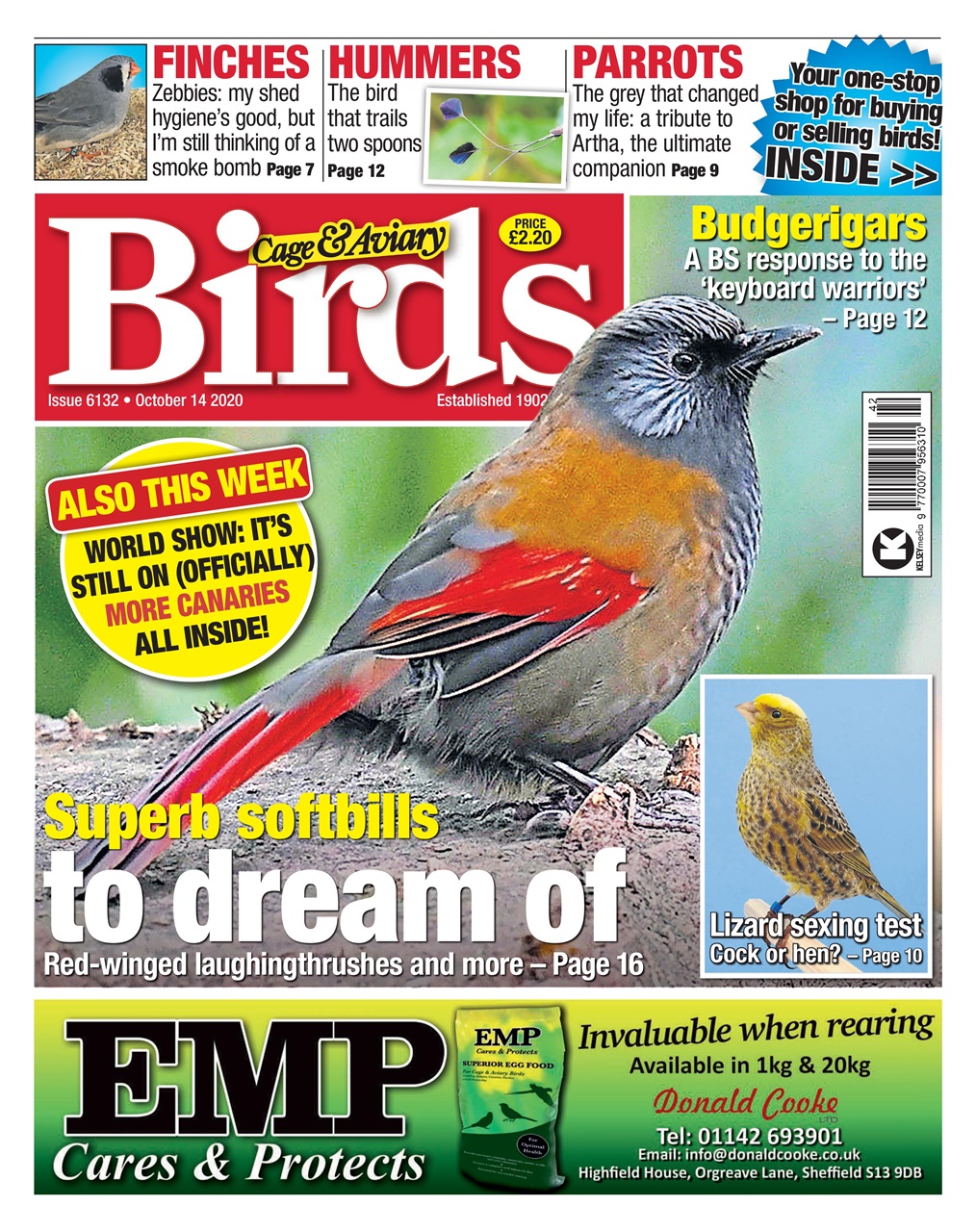 Cage & Aviary Birds Magazine - 14-10-2020 Back Issue