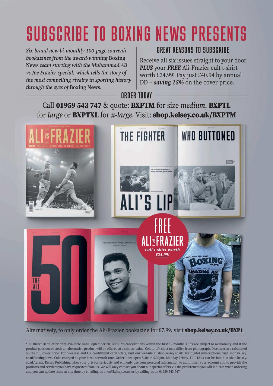 Boxing News Magazine - 15-Oct 2020 Subscriptions | Pocketmags