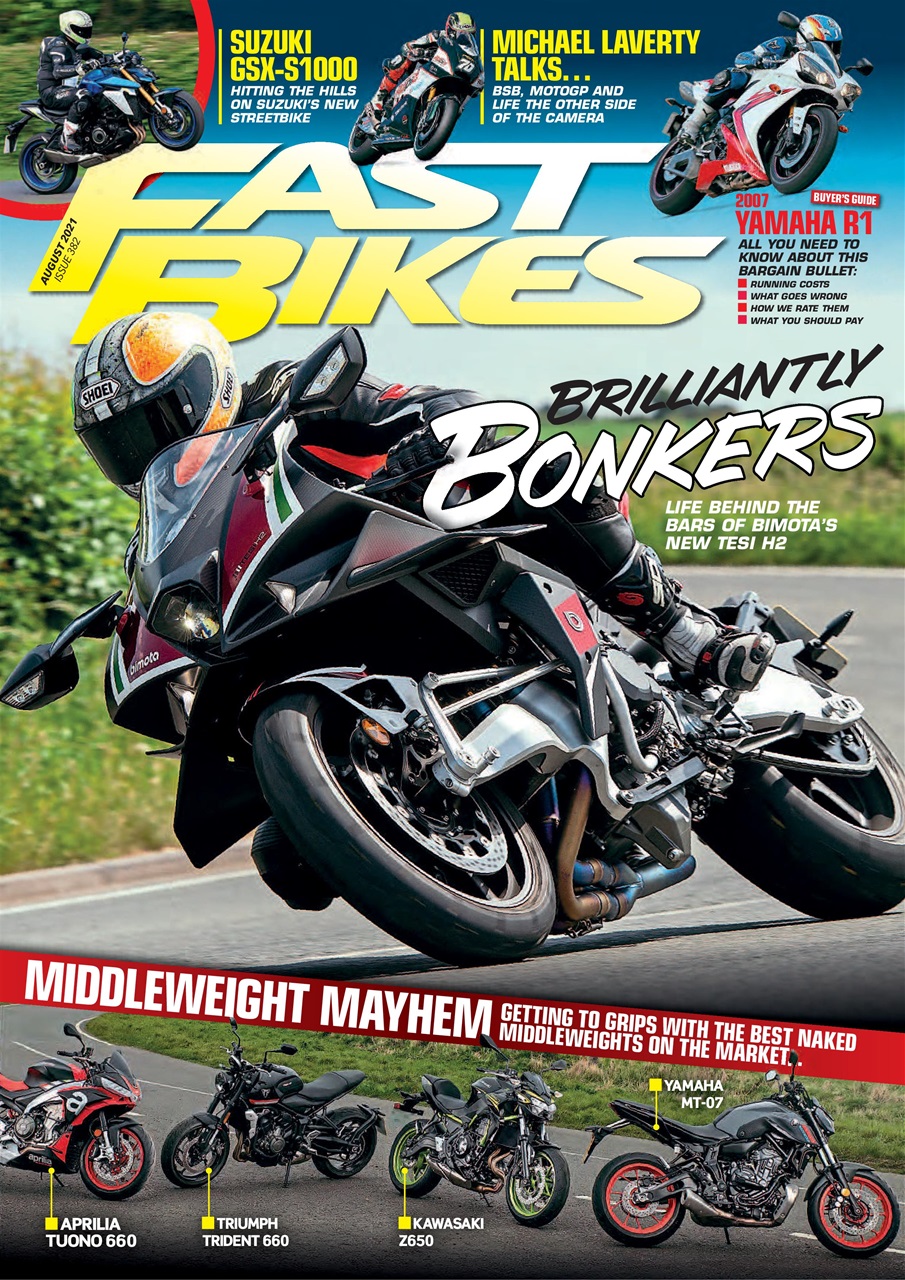 Fast Bikes Magazine - 382 - August 2021 Subscriptions | Pocketmags