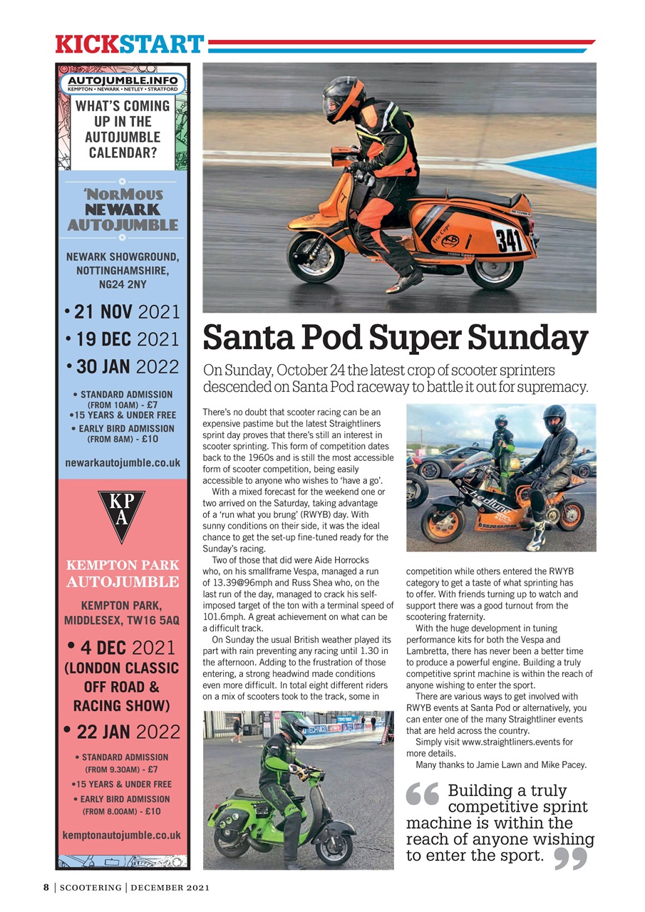 Scootering Magazine - 426 - December 2021 Back Issue