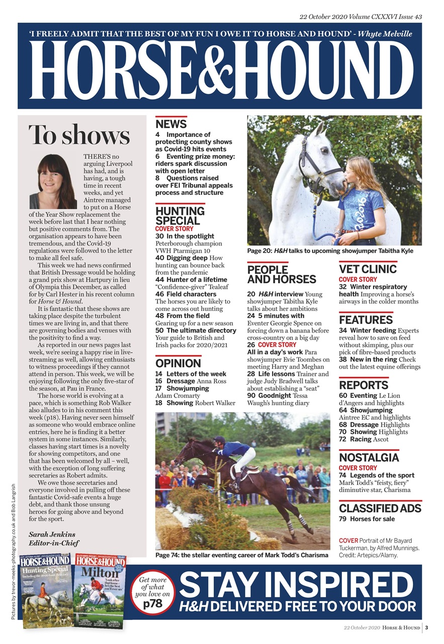 Horse & Hound Magazine - 22-Oct-2020 Back Issue