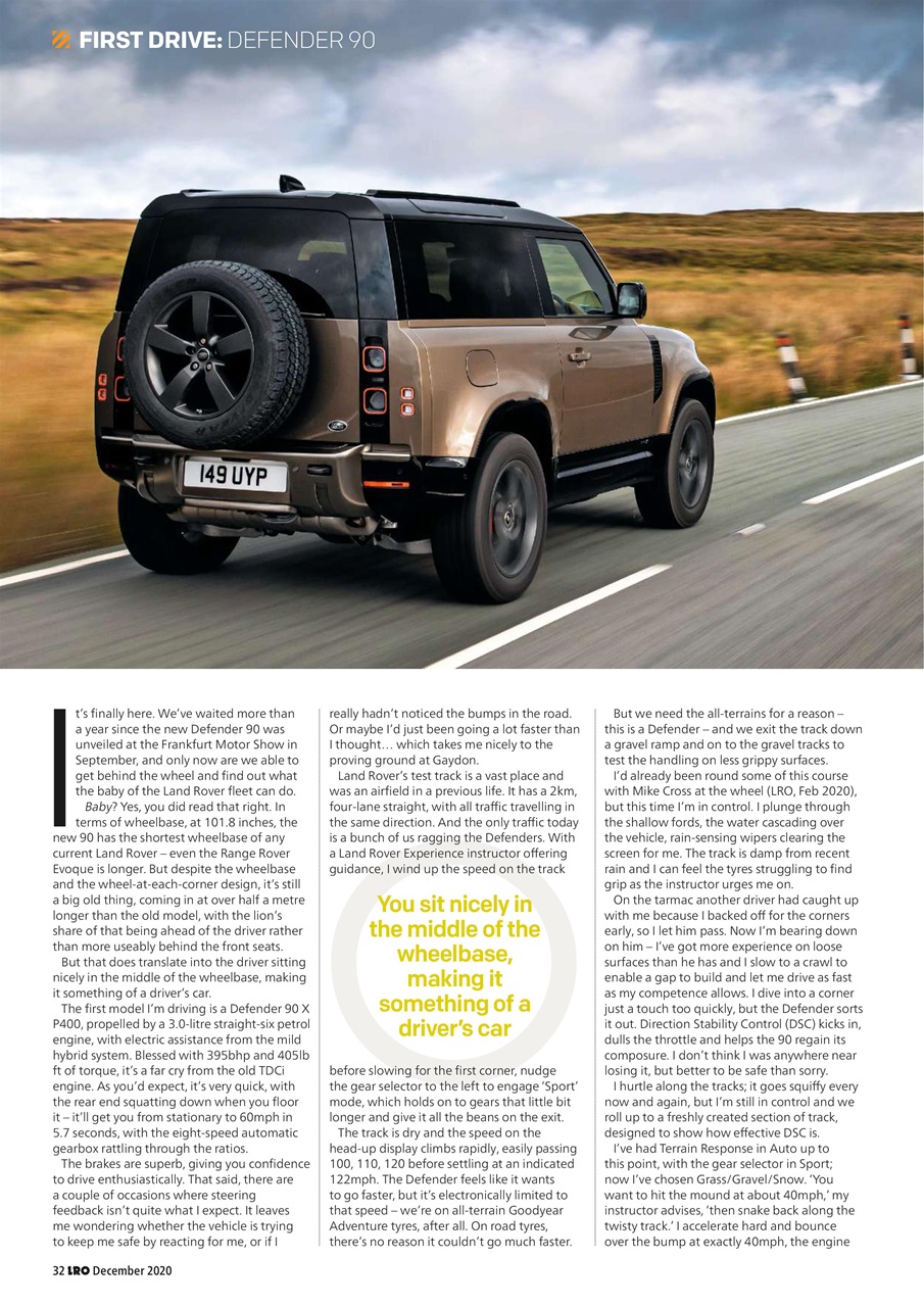 Land Rover Owner Magazine - December 2020 Back Issue