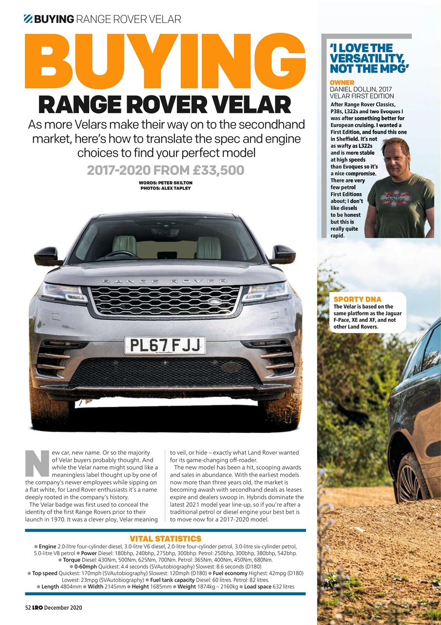 Land Rover Owner Magazine - December 2020 Back Issue