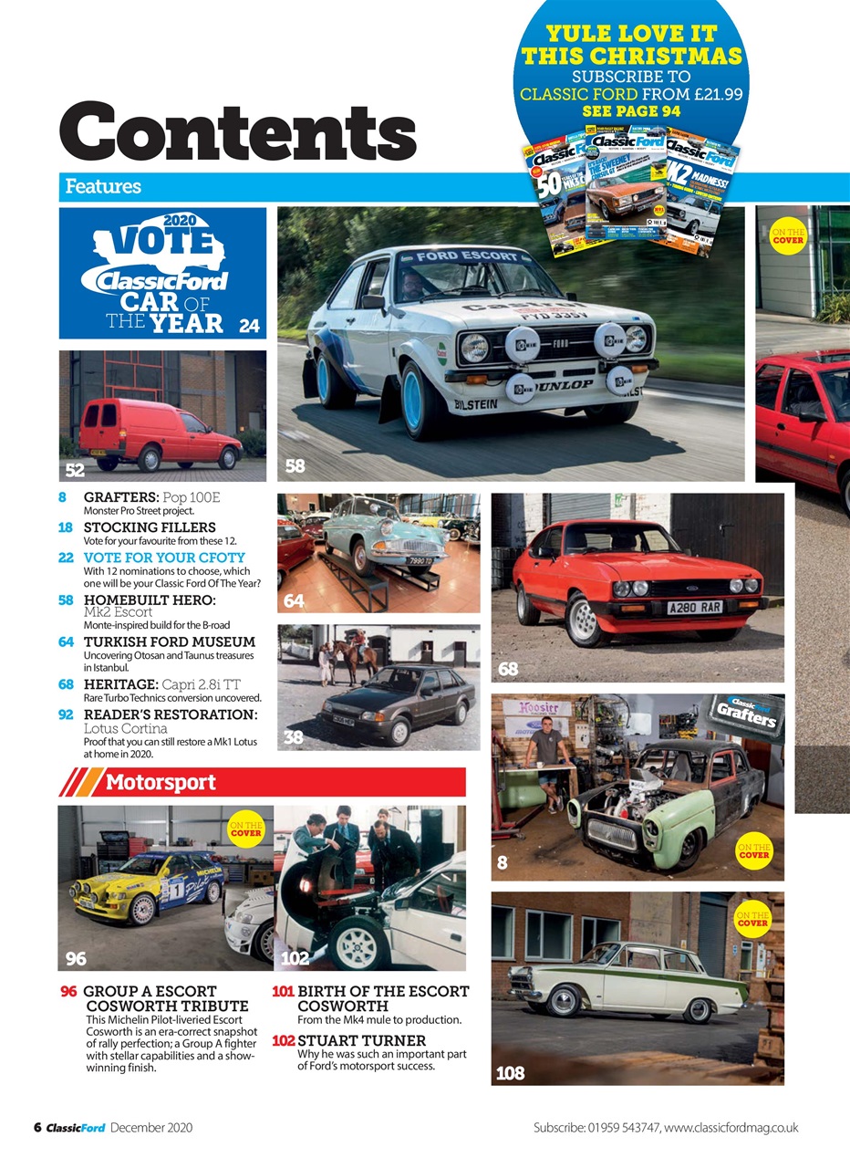 Classic Ford Magazine - December 2020 Subscriptions | Pocketmags