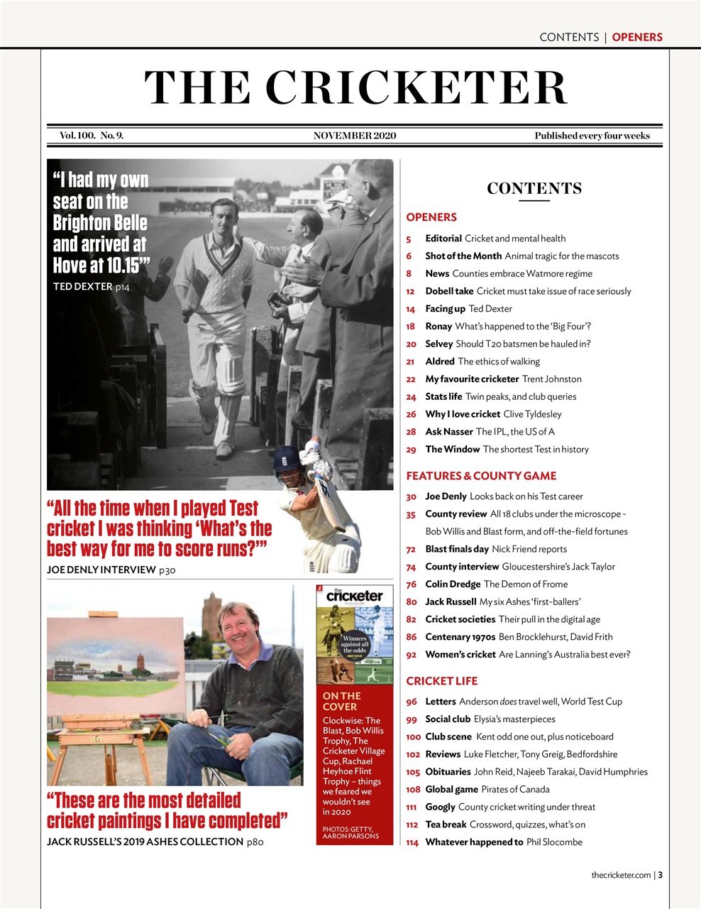 The Cricketer Magazine - November 2020 Back Issue