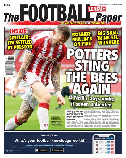 The Football League Paper Magazine - 25th Oct 2020 Back Issue
