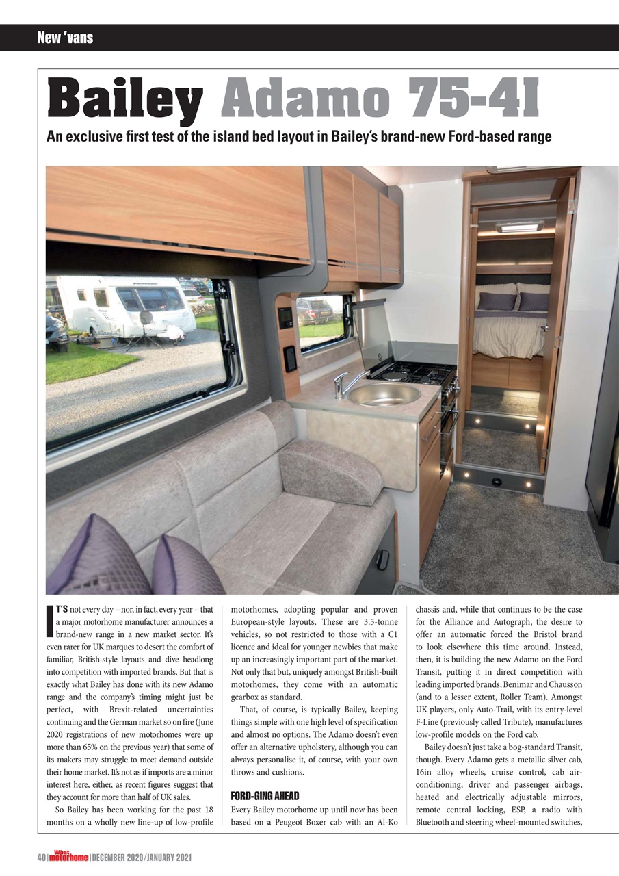 What Motorhome magazine - December/January 2020 - The Trends of 2021 ...