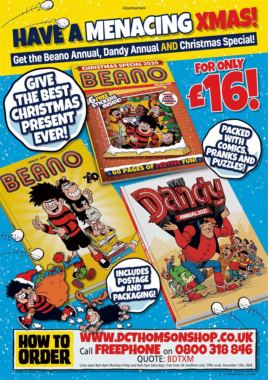 Beano Magazine - 14/11/2020 Back Issue