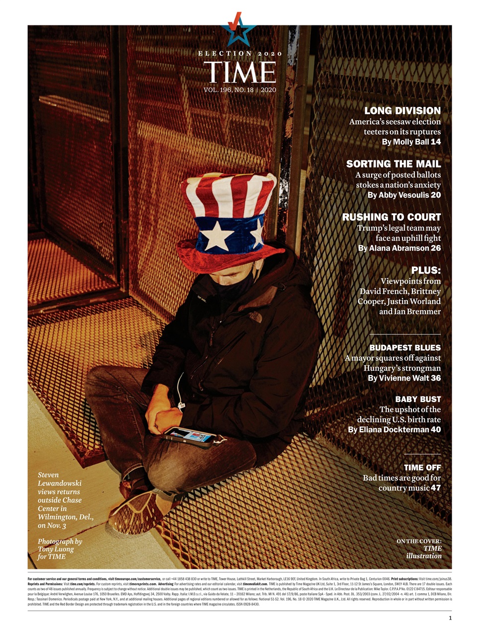 Time Magazine - 16-Nov-20 Back Issue