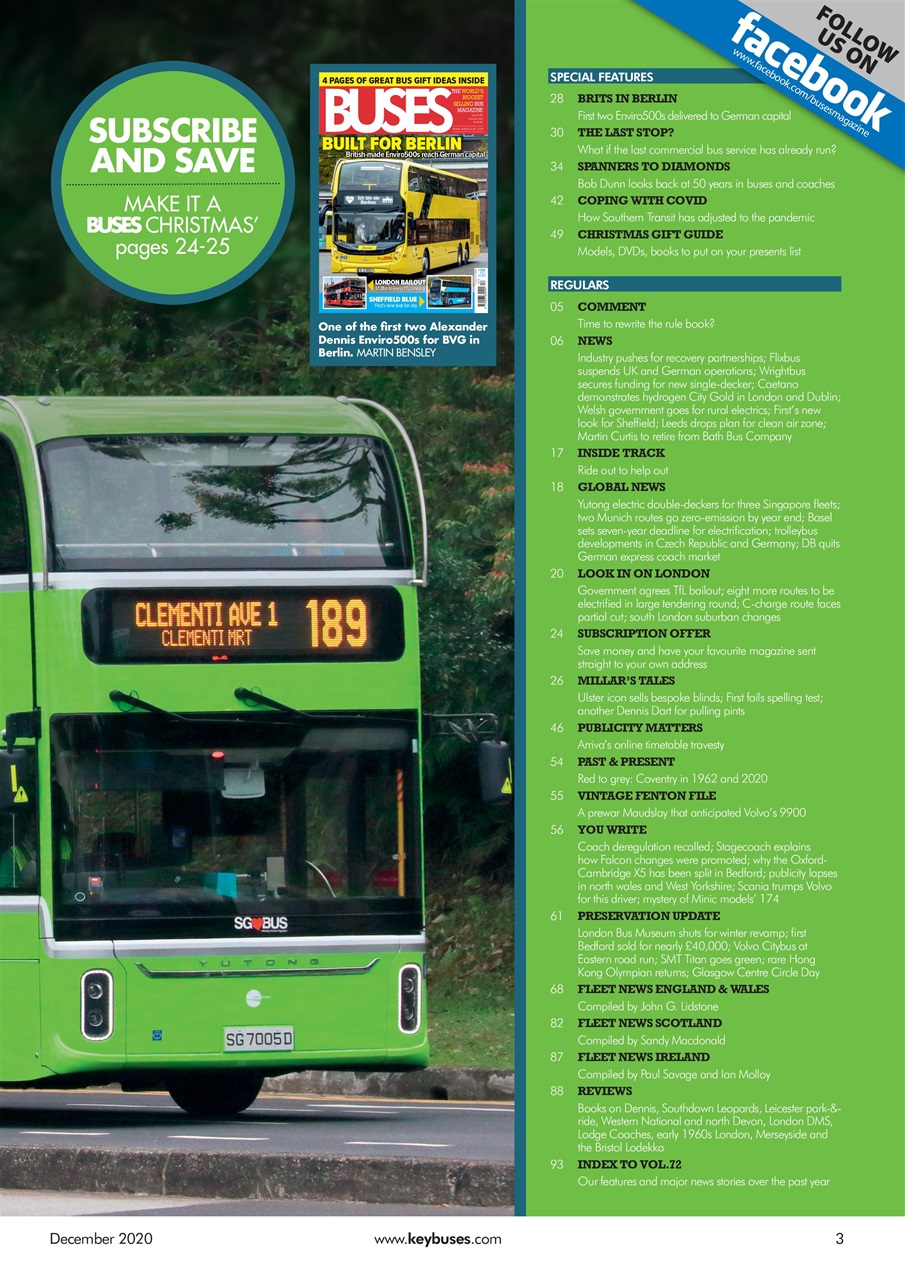 Buses Magazine - December 2020 Subscriptions | Pocketmags