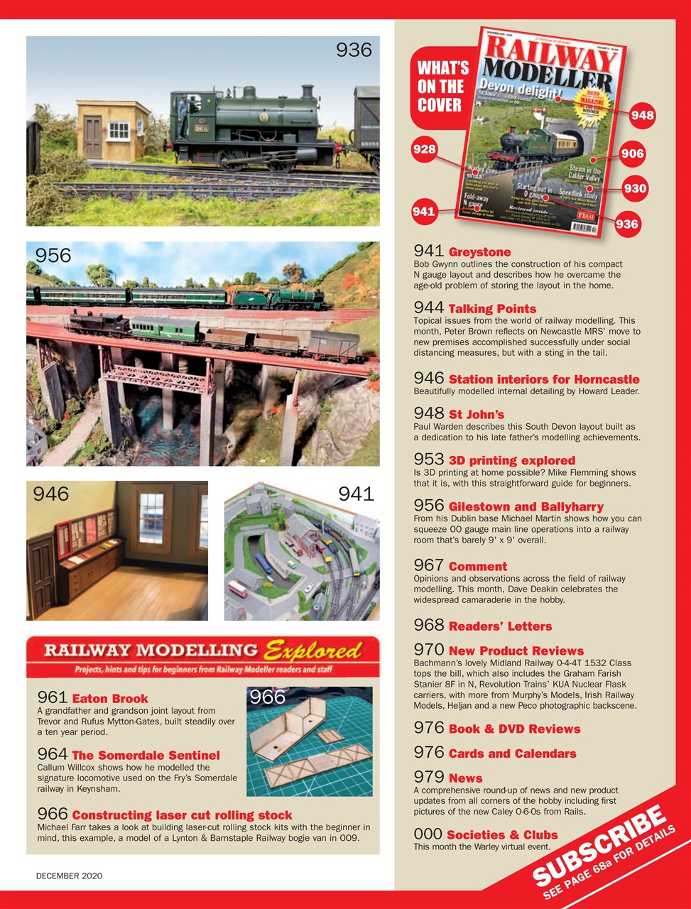 Railway Modeller Magazine - December 2020 Subscriptions | Pocketmags