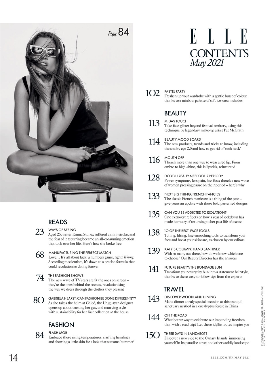 Elle Magazine - May 2021 Back Issue