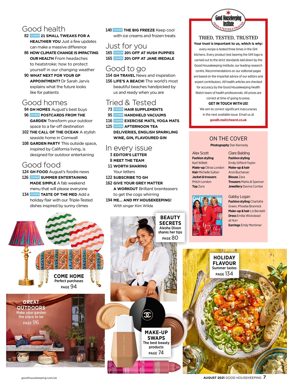 Good Housekeeping Magazine - Aug 2021 Subscriptions | Pocketmags