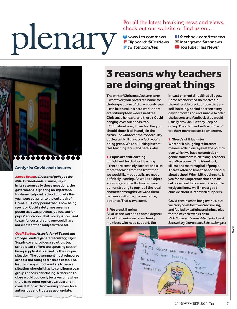TES Magazine - 20 Nov 2020 Back Issue