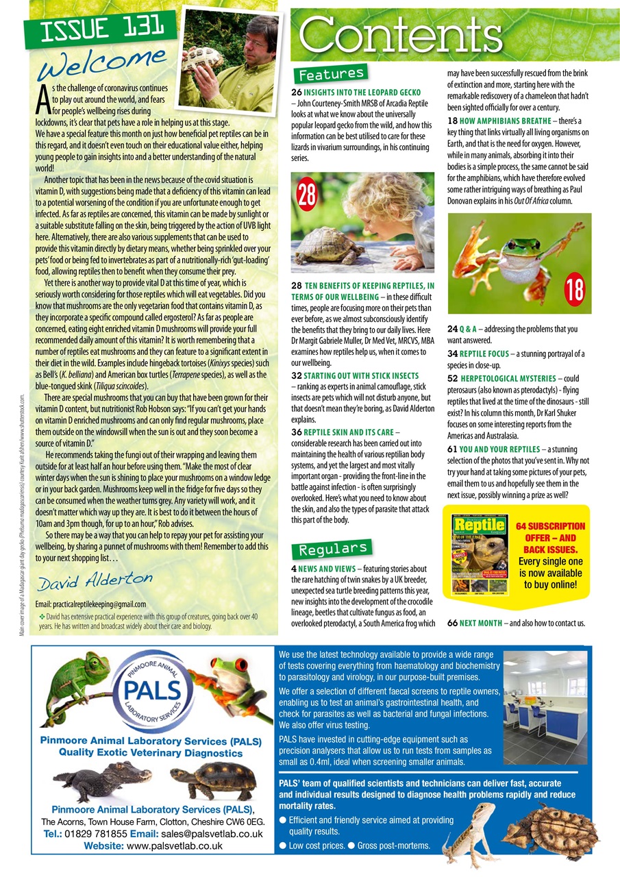 Practical Reptile Keeping Magazine - Issue 131 Back Issue Practical Reptile Keeping Magazine - Issue 131 Back Issue