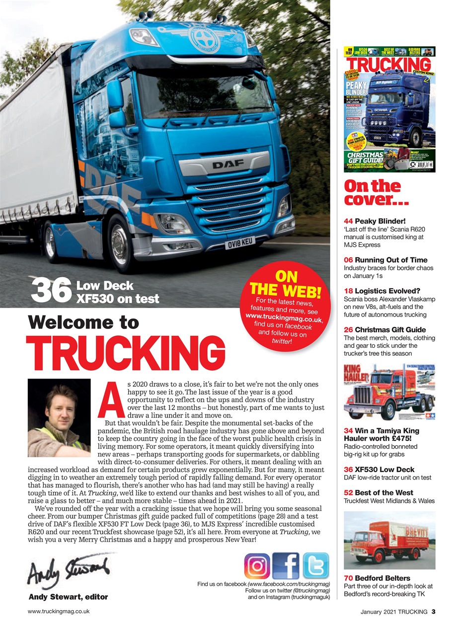 Trucking Magazine - January 2021 Back Issue