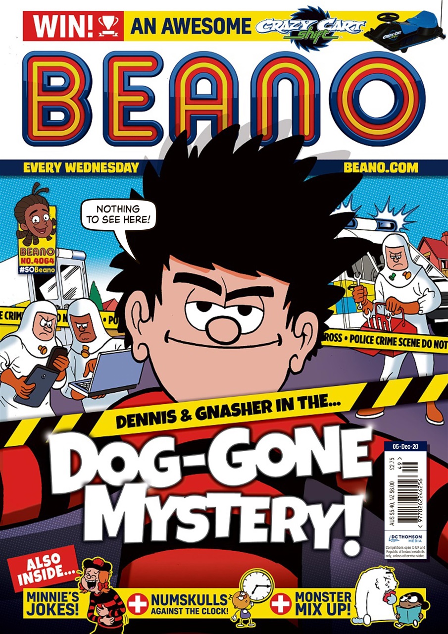 Beano Magazine - 05/12/2020 Back Issue