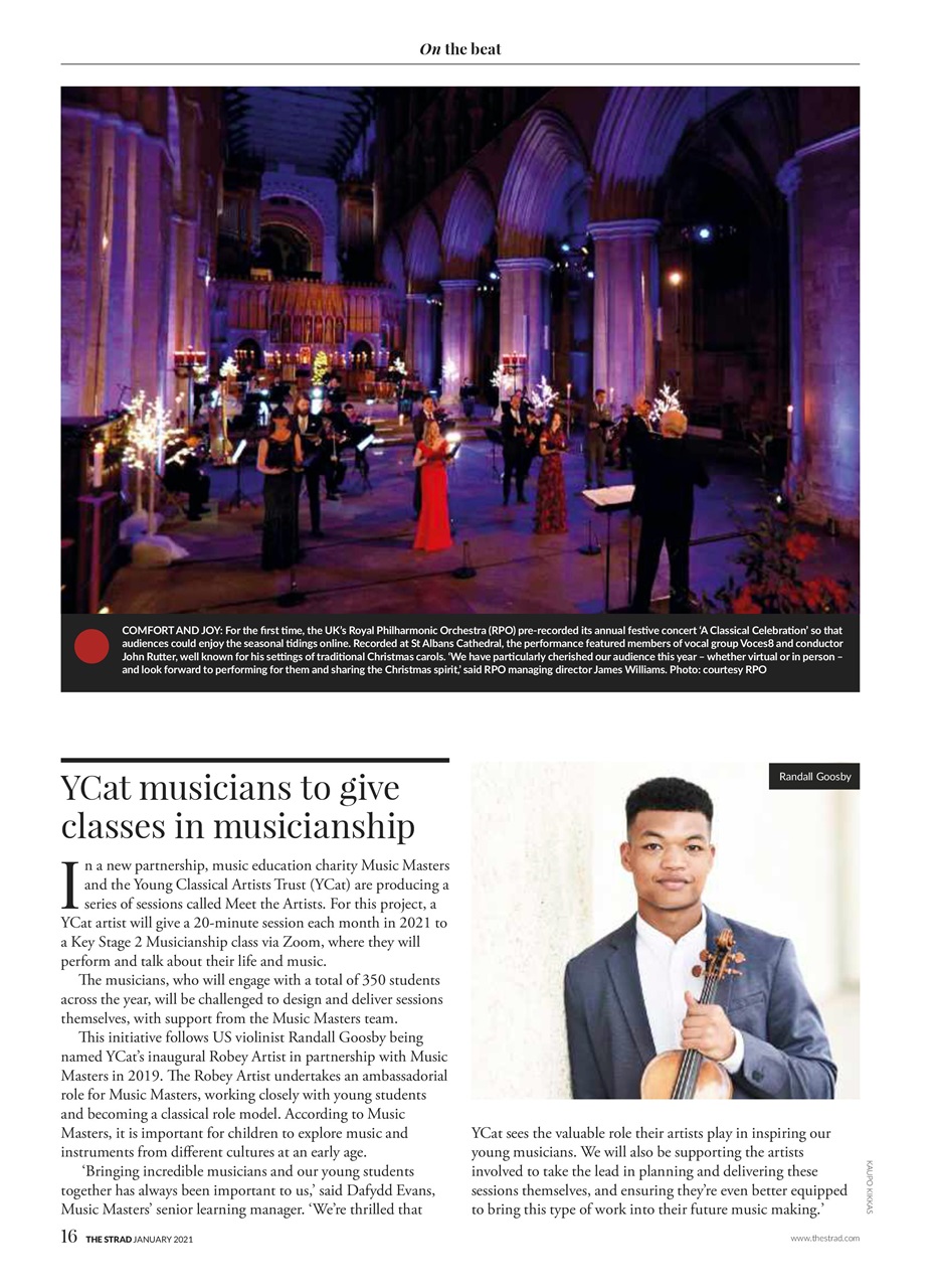 The Strad Magazine - January 2021 and String Courses Supplement Back Issue