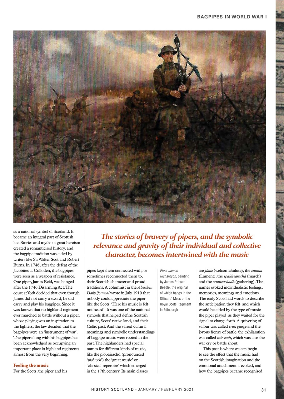 History Scotland Magazine - Jan - Feb 2021 Subscriptions | Pocketmags