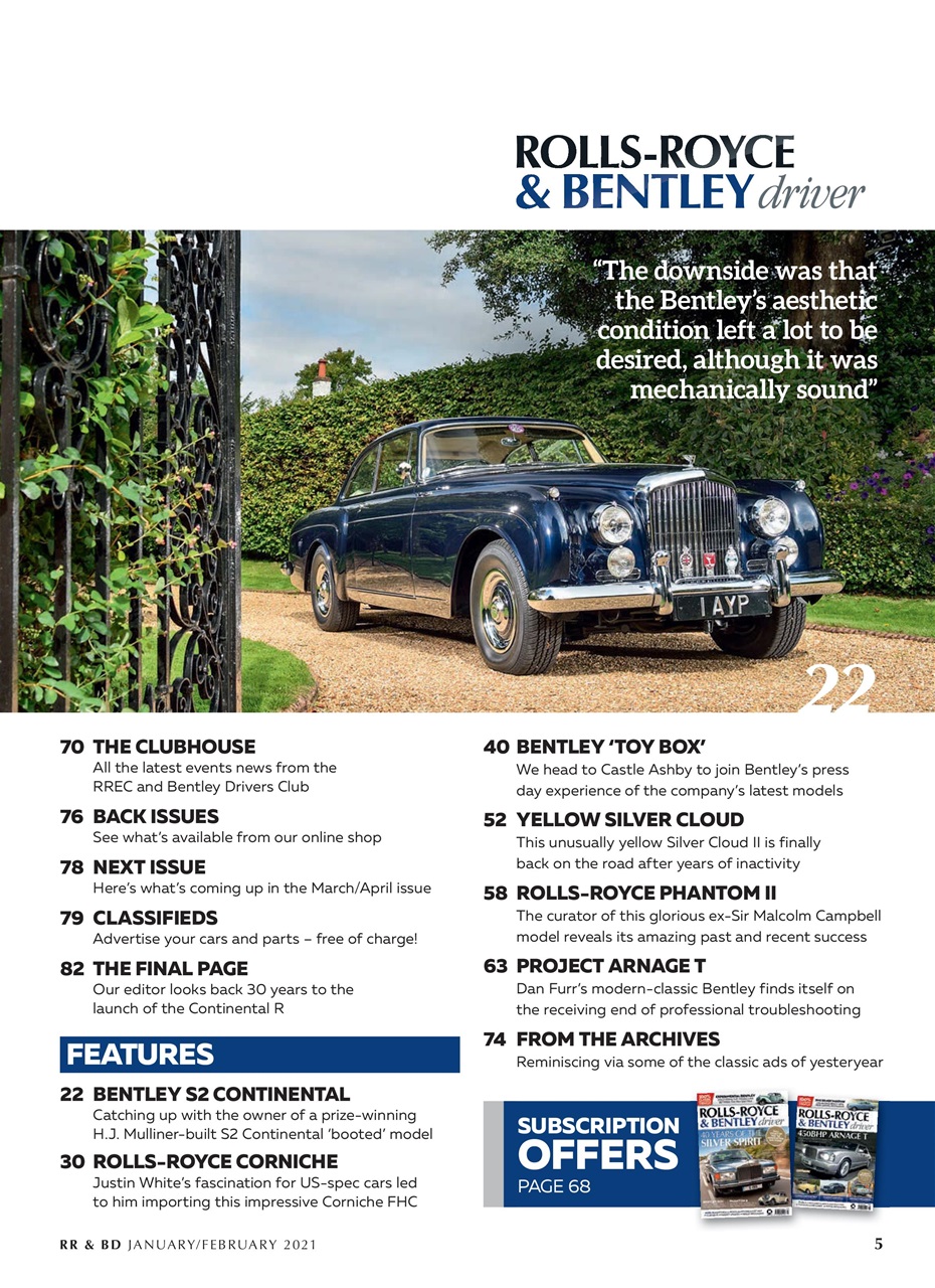 Rolls-Royce & Bentley Driver Magazine - Issue 22 Back Issue