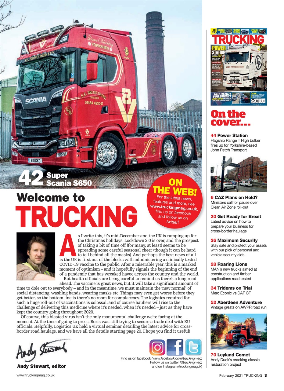 Trucking Magazine - February 2021 Back Issue