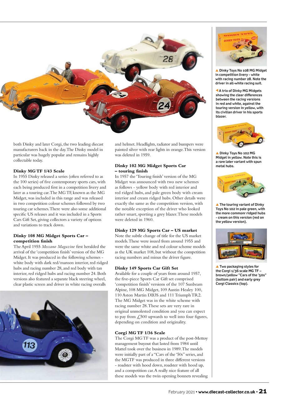 Diecast Collector Magazine - February 2021 Subscriptions | Pocketmags