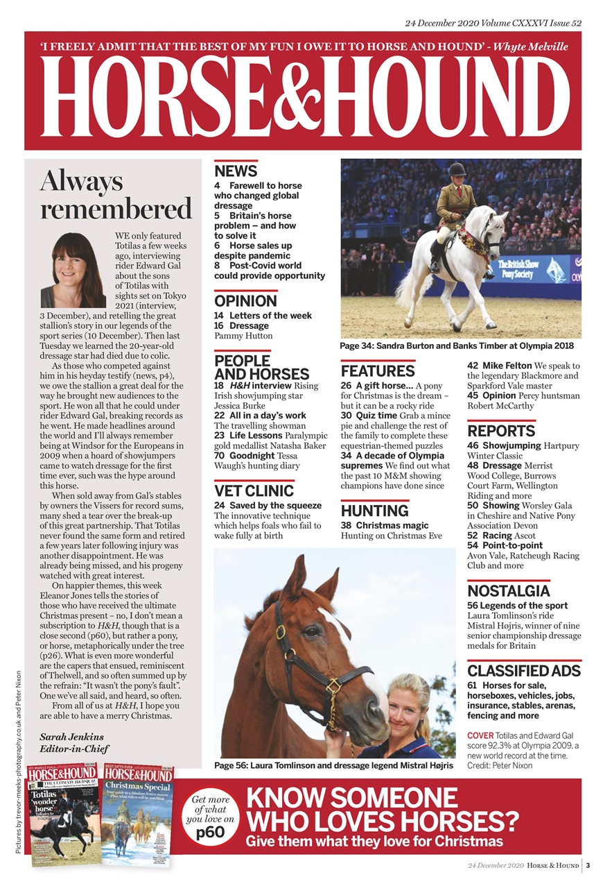 Horse & Hound Magazine - 24-Dec-2020 Back Issue