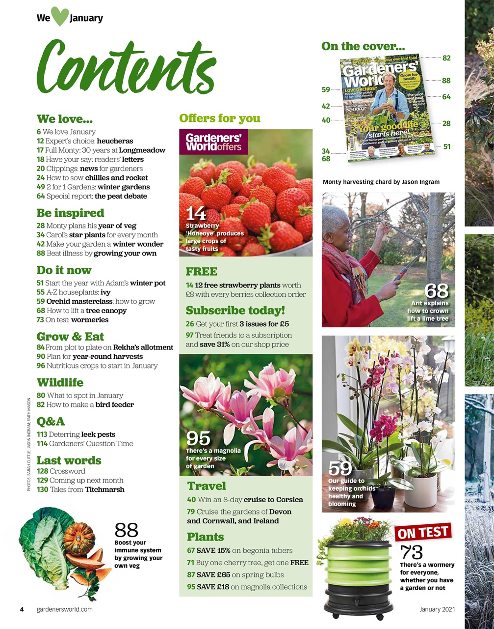 BBC Gardeners’ World Magazine - January 2021 Subscriptions | Pocketmags