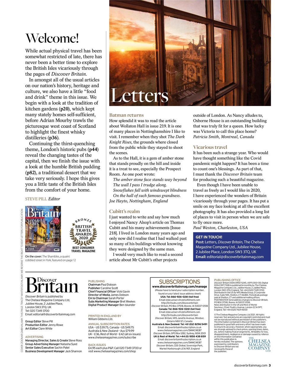 Discover Britain Magazine - Feb/March 2021 Subscriptions | Pocketmags