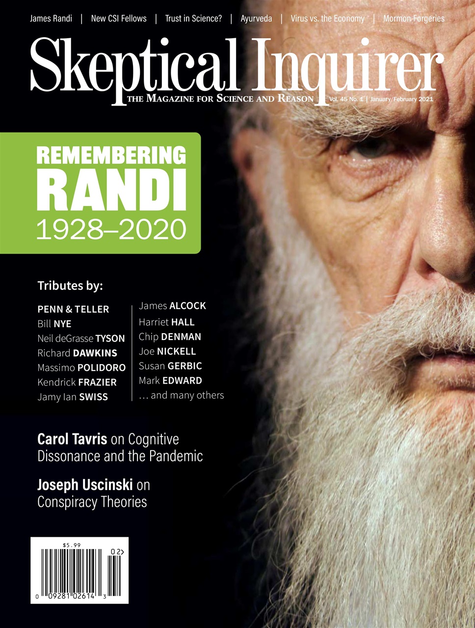 Skeptical Inquirer Magazine - January February 2021 Subscriptions ...