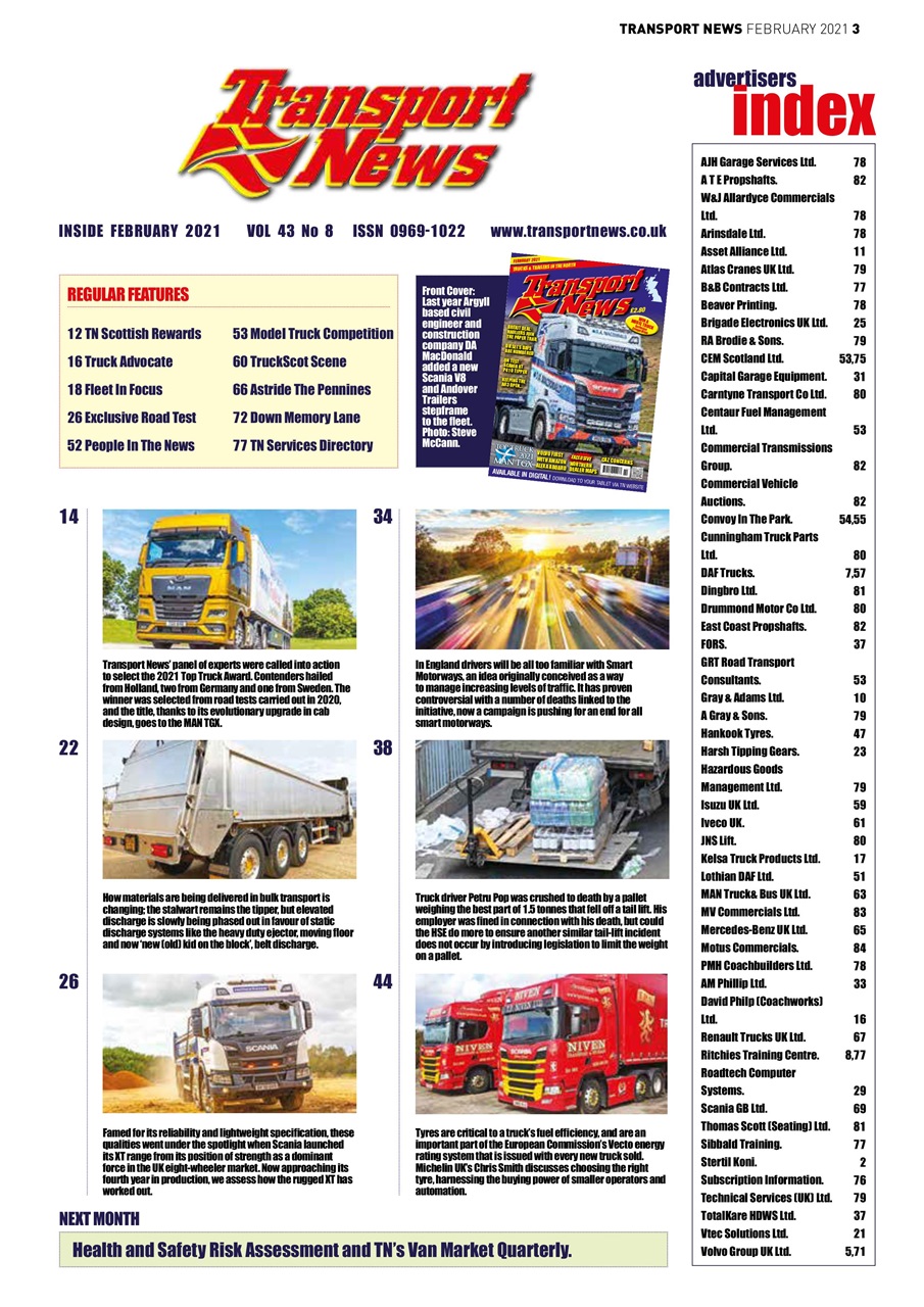 Transport News Magazine - Feb 2021 Subscriptions | Pocketmags