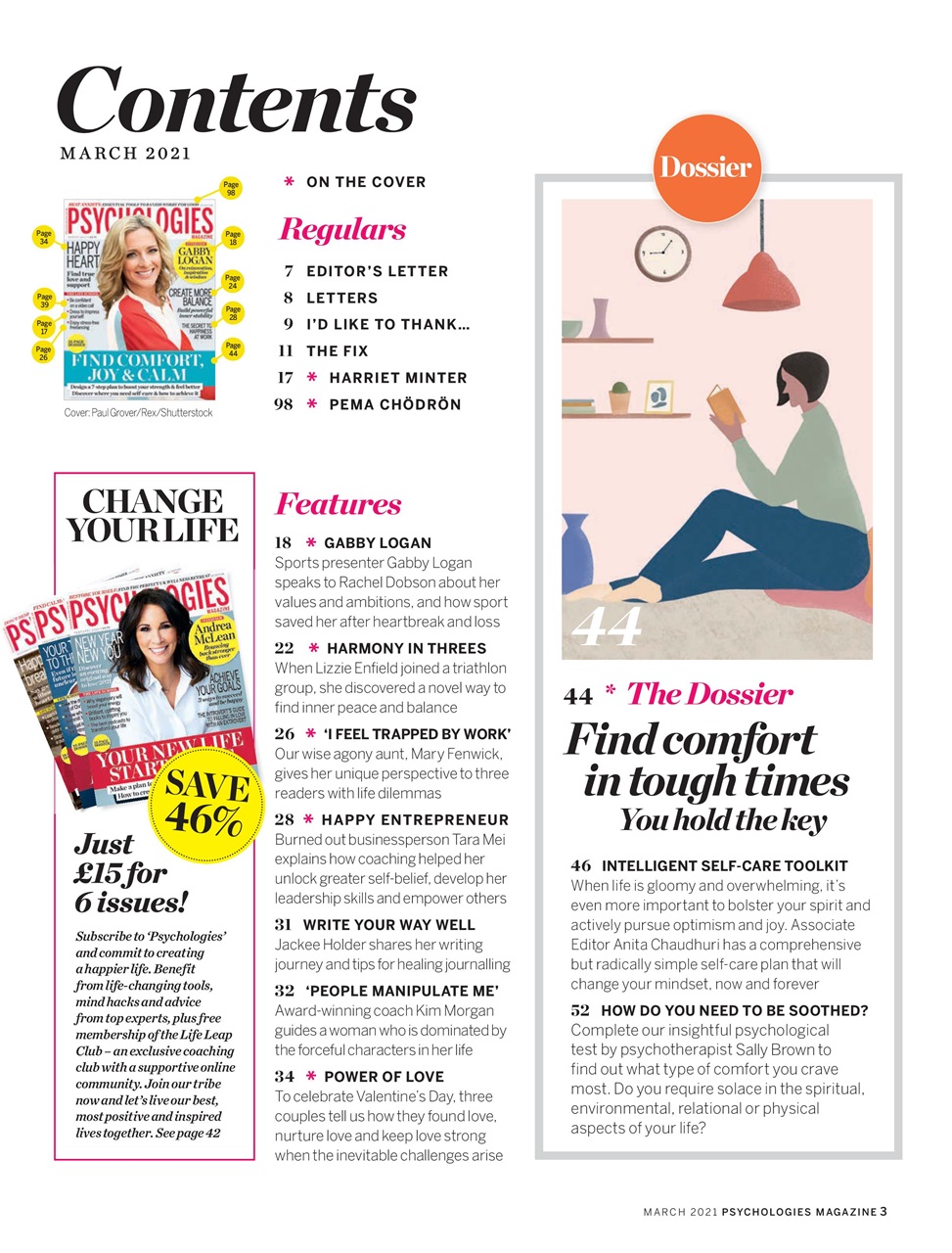 Psychologies Magazine - March 2021 Subscriptions | Pocketmags