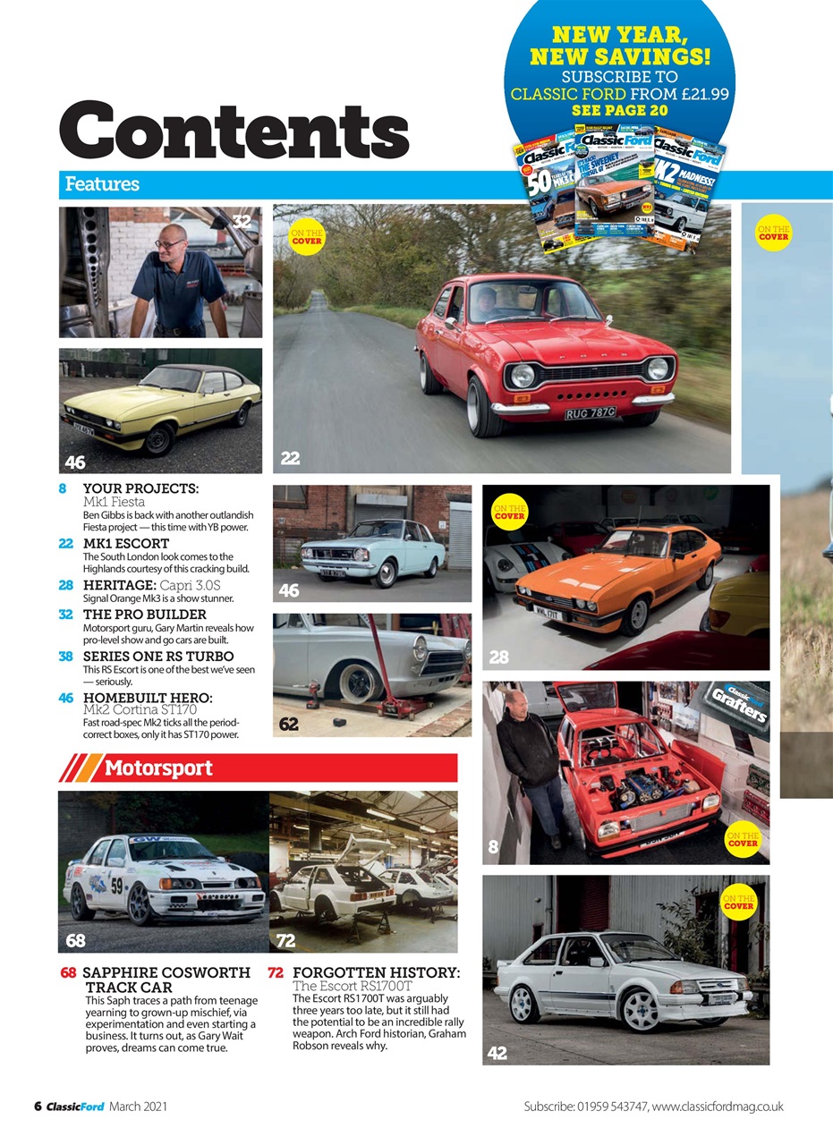 Classic Ford Magazine - March 2021 Subscriptions | Pocketmags