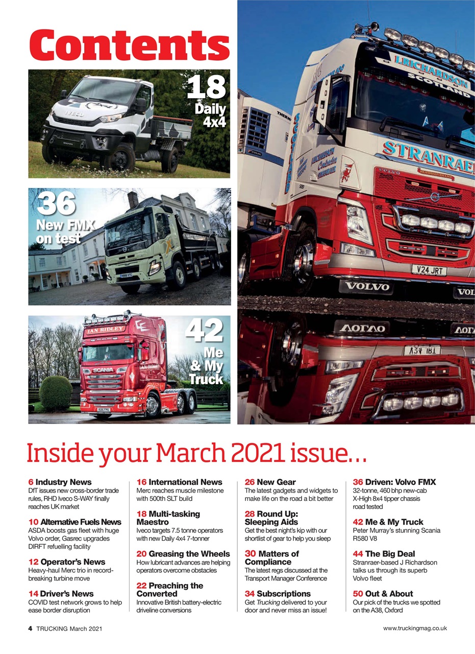 Trucking Magazine - March 2021 Subscriptions | Pocketmags