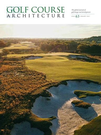 Golf Course Architecture Magazine - January 2021 Back Issue
