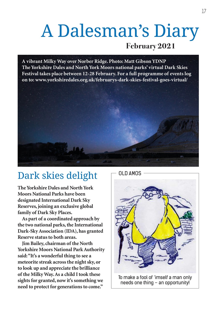 The Yorkshire Dalesman Magazine - February 2021 Back Issue