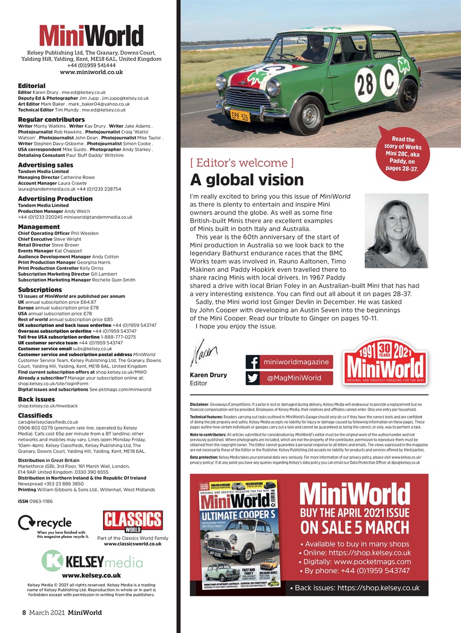 Mini World Magazine - March 2021 Subscriptions | Pocketmags