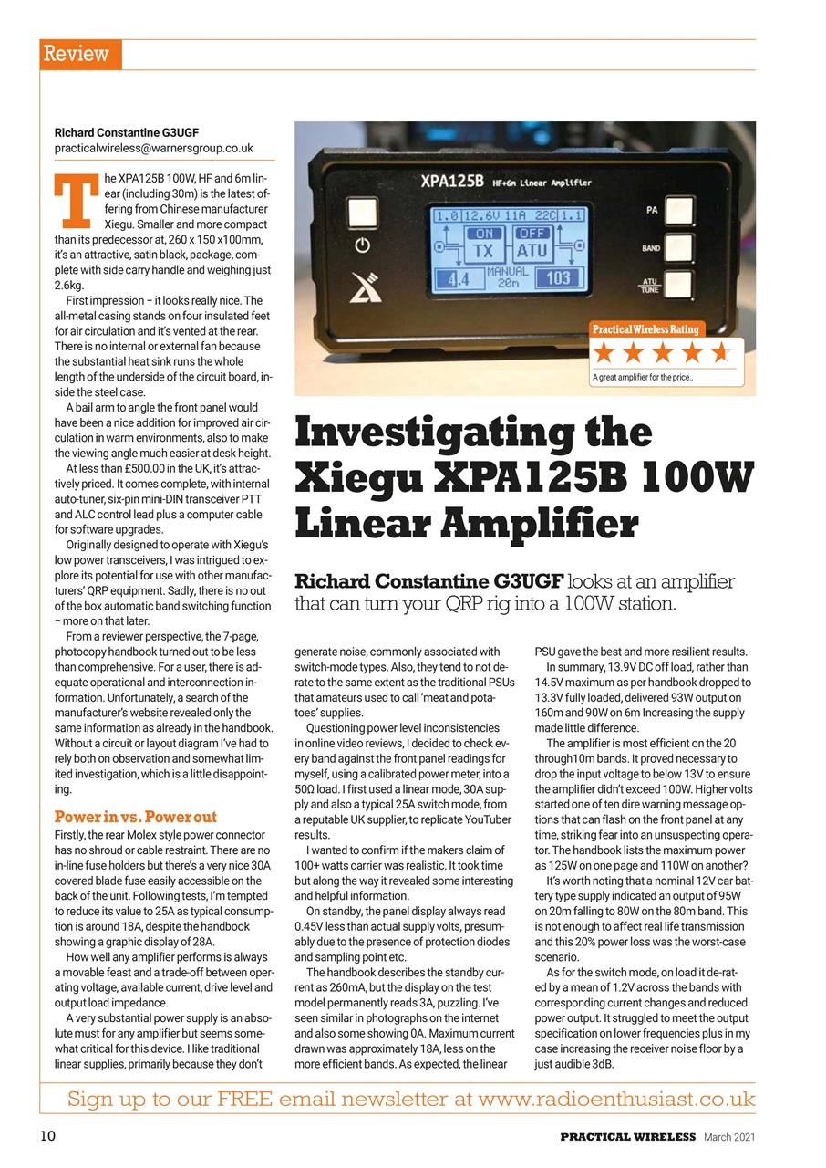 Practical Wireless Magazine - March 2021 Subscriptions | Pocketmags
