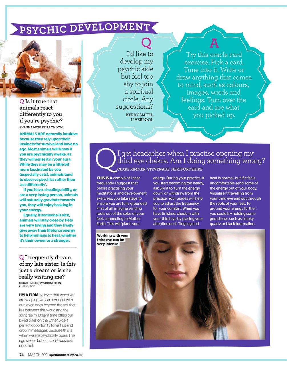 Spirit & Destiny Magazine - March 2021 Back Issue