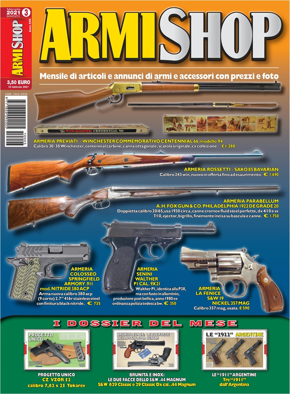 ARMI SHOP Magazine - Marzo 2021 Back Issue