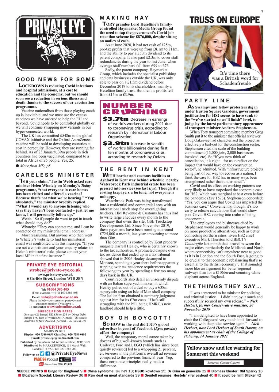 Private Eye Magazine - No. 1540 Back Issue