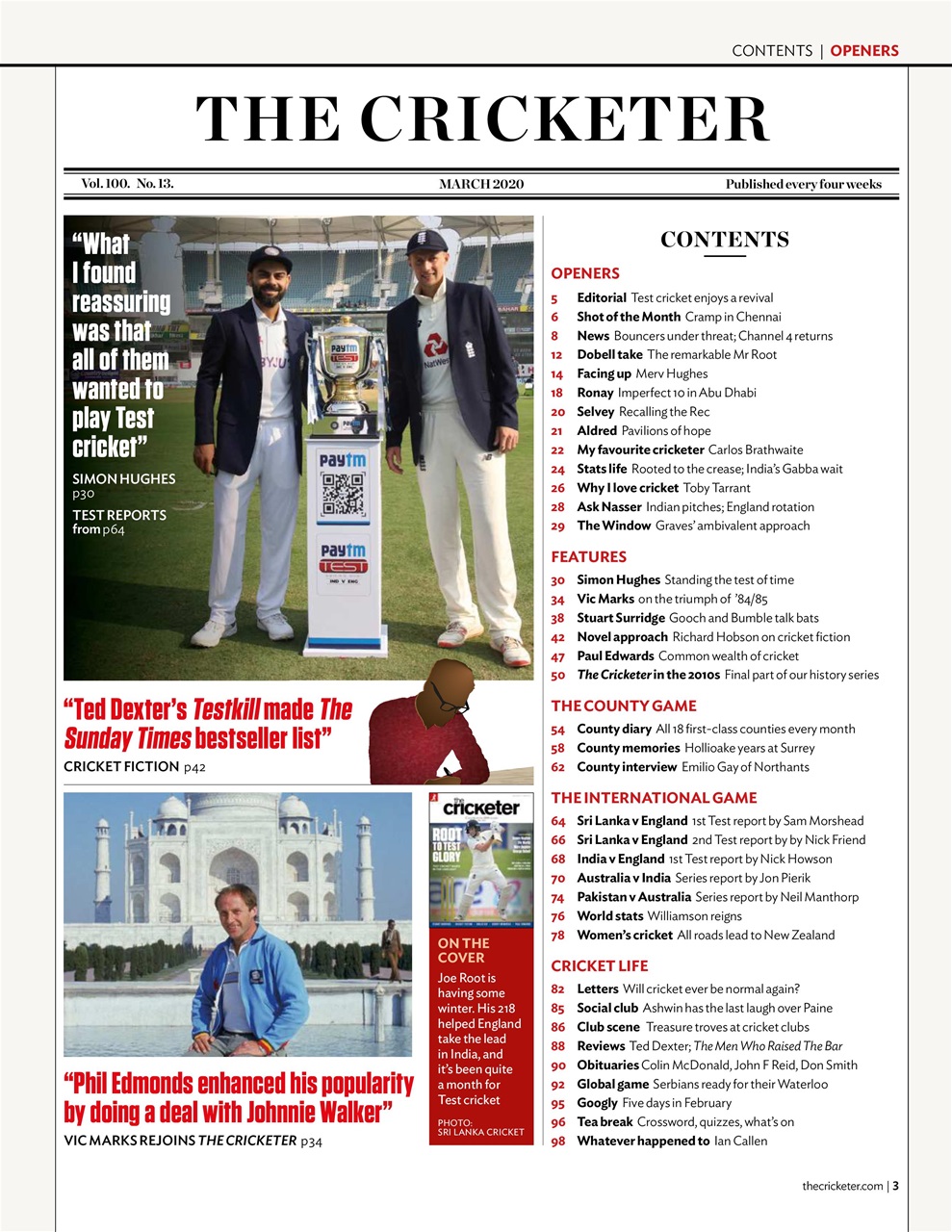 The Cricketer Magazine - March 2021 Subscriptions | Pocketmags