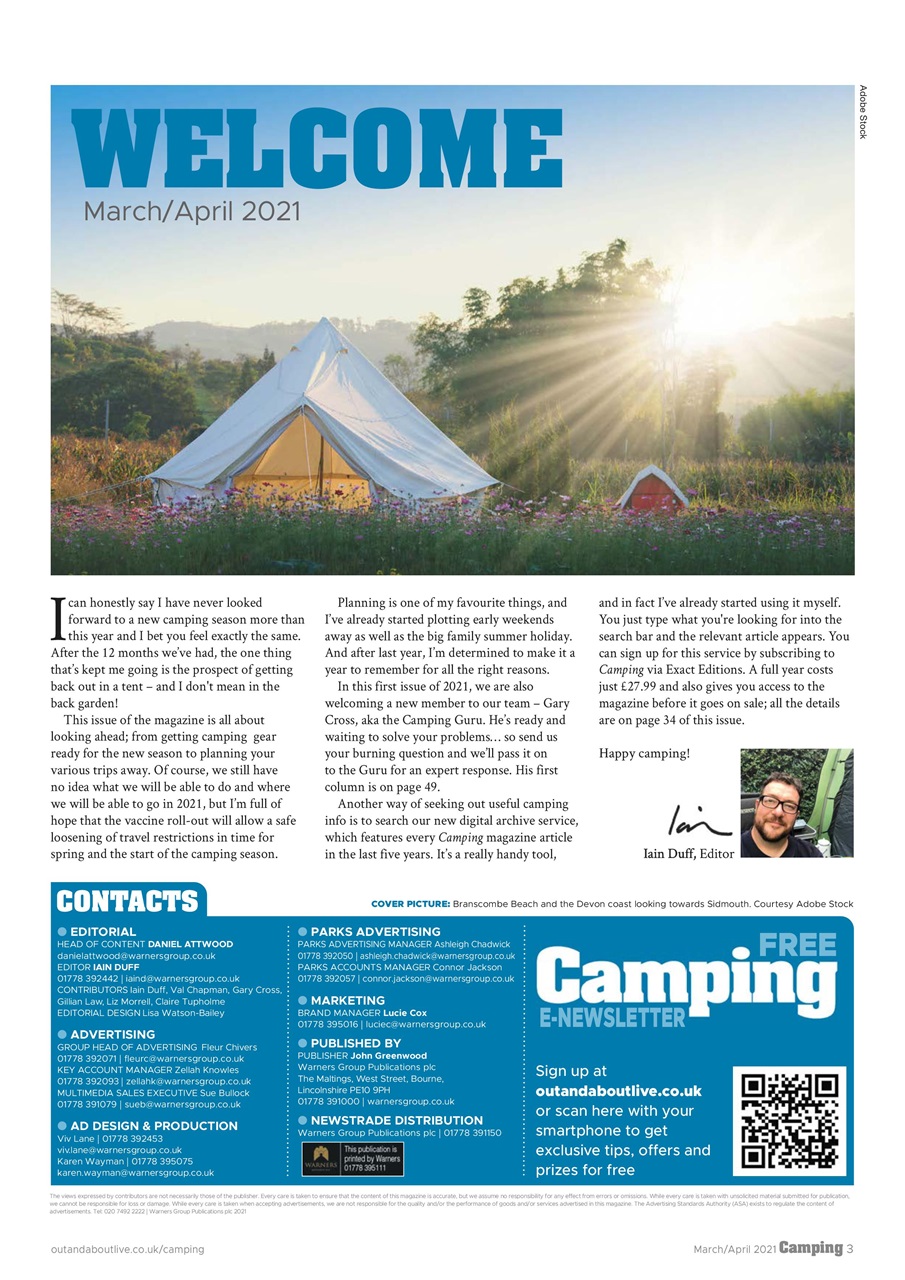 Camping Magazine - Get Ready For 2021 - March/April 2021 Back Issue
