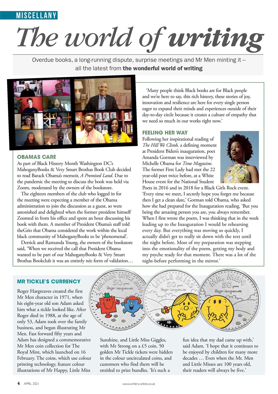 Writing Magazine - April 2021 Back Issue