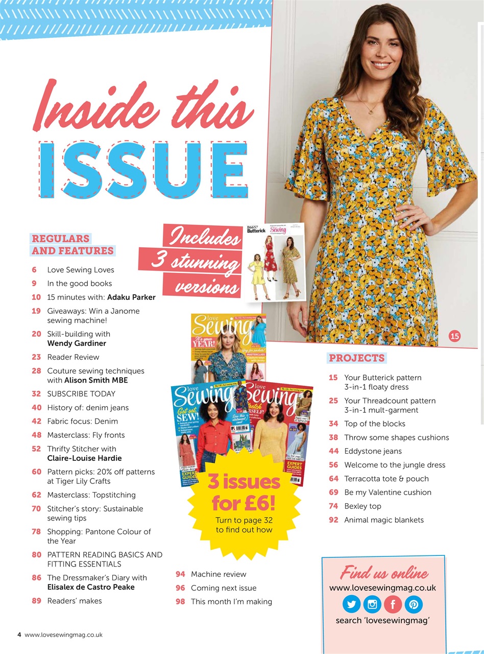 Love Sewing Magazine - Love Sewing 91 Back Issue