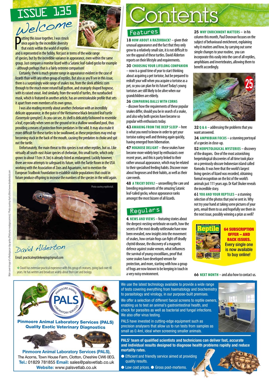 Practical Reptile Keeping Magazine - February 2021 Back Issue