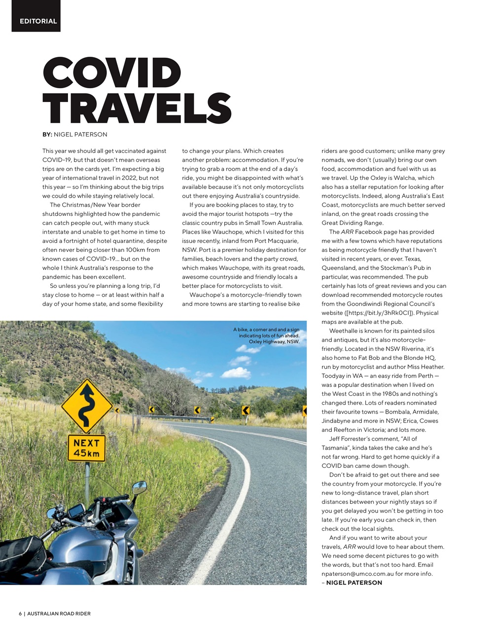 Australian Road Rider Magazine - Issue #159 Back Issue