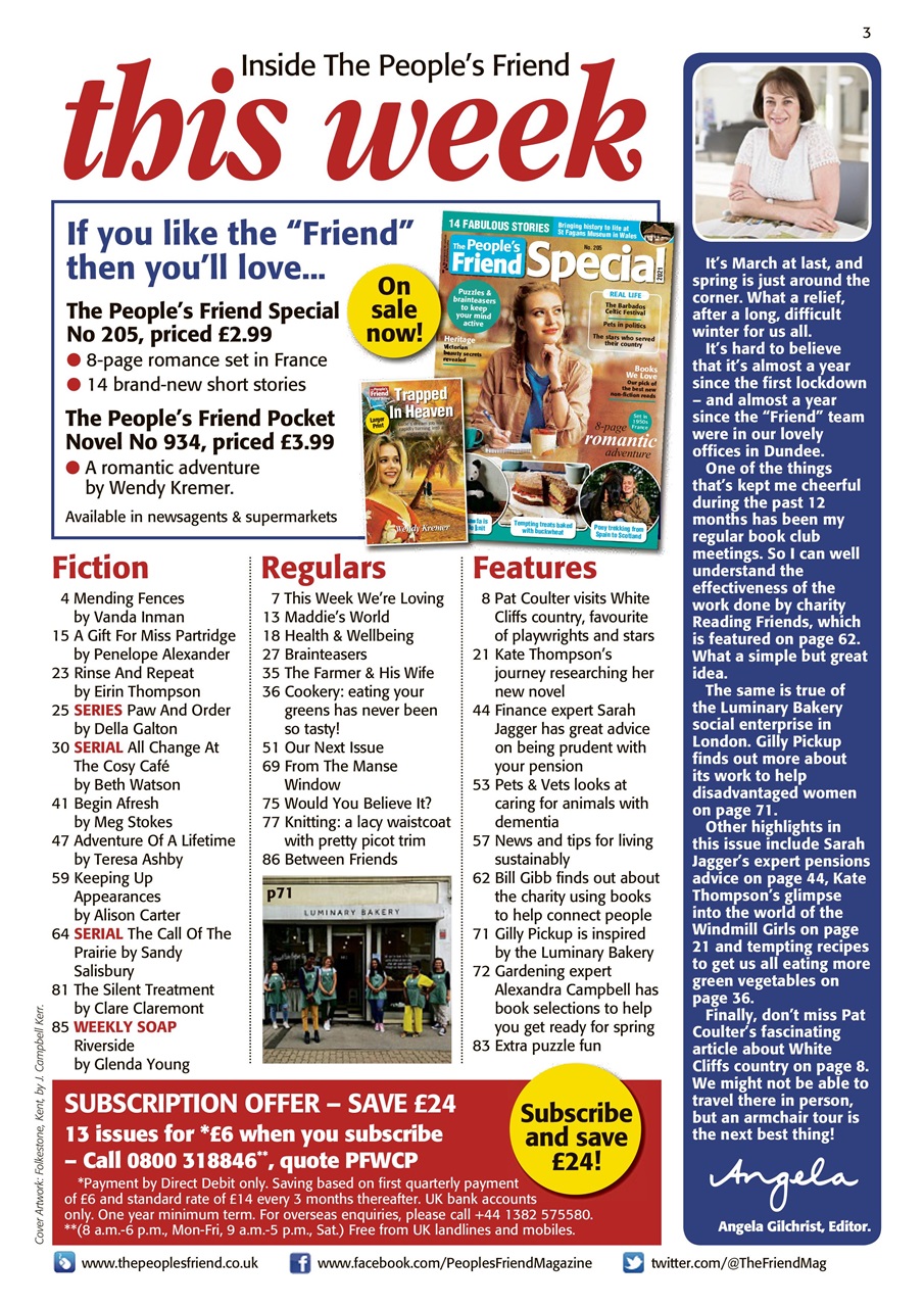 The People’s Friend Magazine - 06/03/2021 Subscriptions | Pocketmags